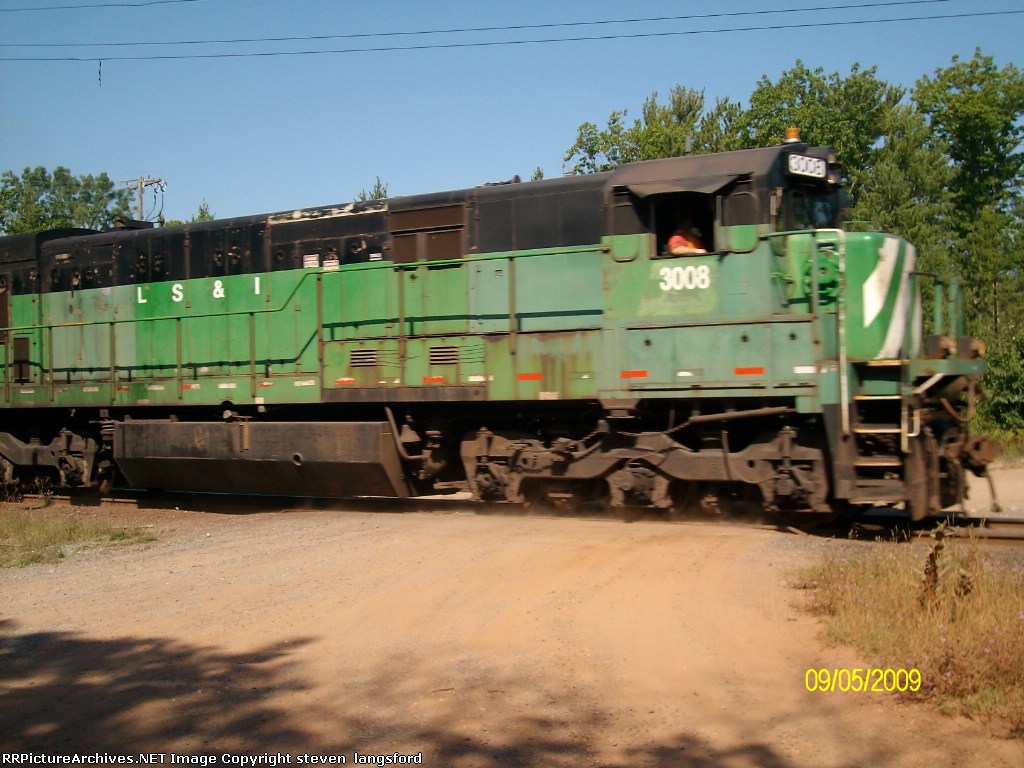 LS&I Crossing The Forestville Train Head